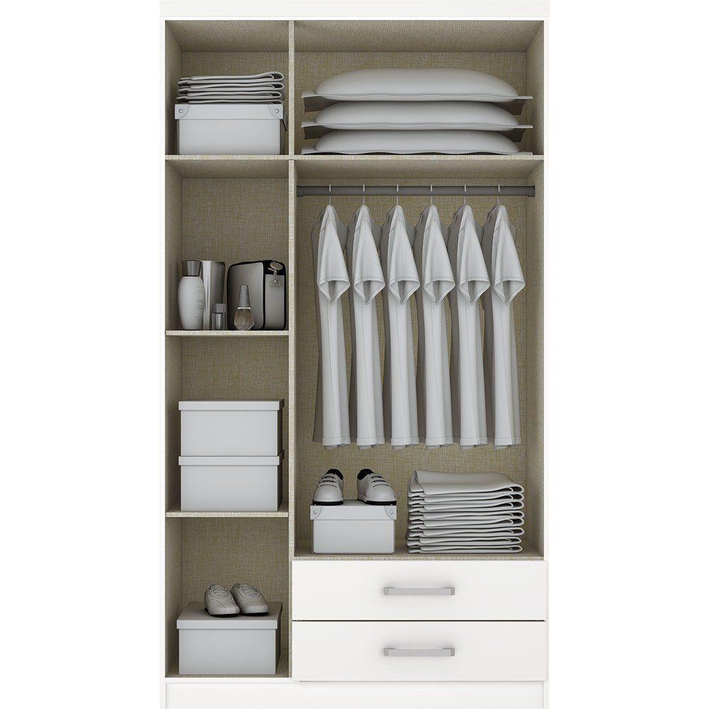 Guarda roupas 3 Portas Açaí Henn - Guarda-Roupa / Roupeiro - Magazine Luiza