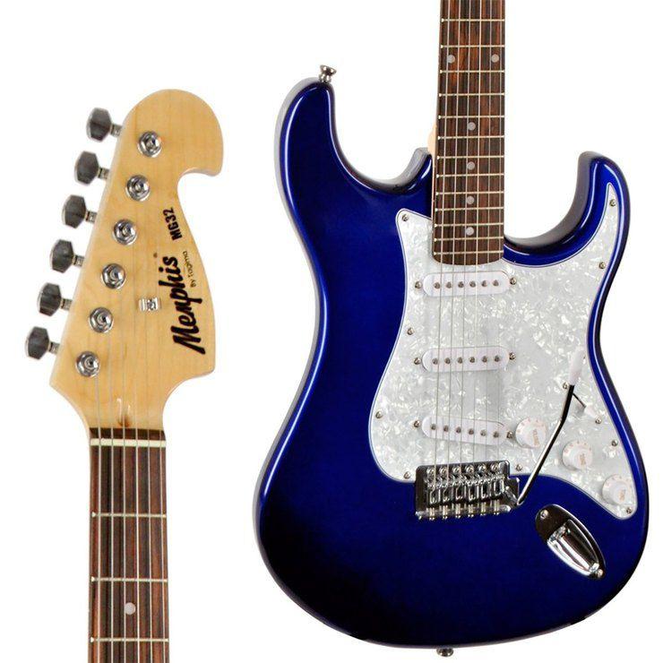 Guitarra Strato Memphis Tagima Mg-32 Azul Profissional - Guitarra ...