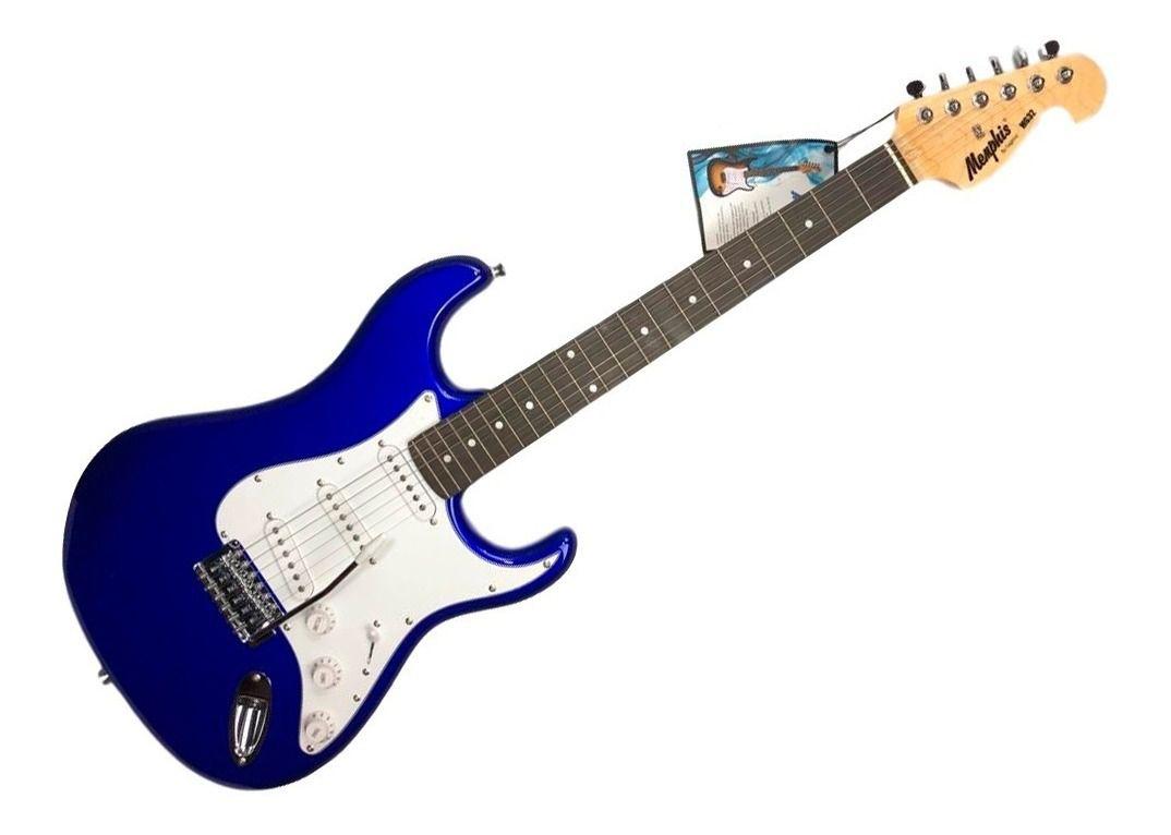 Guitarra Strato Memphis Tagima Mg-32 Azul Profissional - Guitarra ...