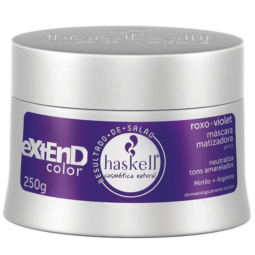 Haskell Máscara Matizadora Roxa Cabelos Loiros Extend Color 250g ...
