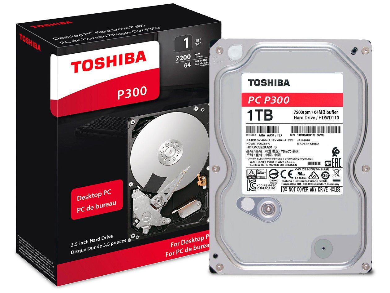 HD 1TB Toshiba SATA 6GB/s - P300 - HD Interno - Magazine Luiza HD 1TB Toshiba SATA 6GB/s - P300 - HD Interno - Magazine Luiza