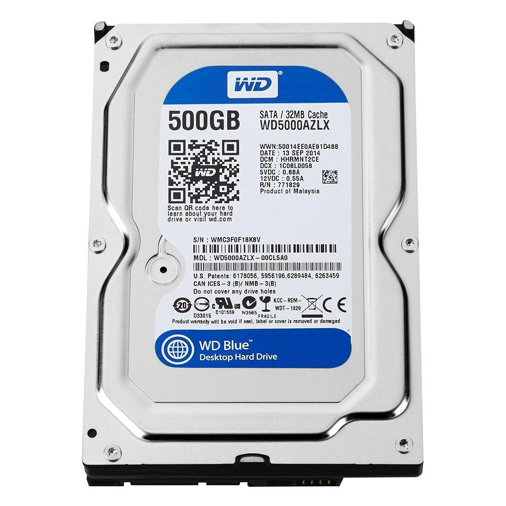 HD 500GB SATA 6Gb/s 64MB WD Blue WD5000AZLX Western Digital - HD ...