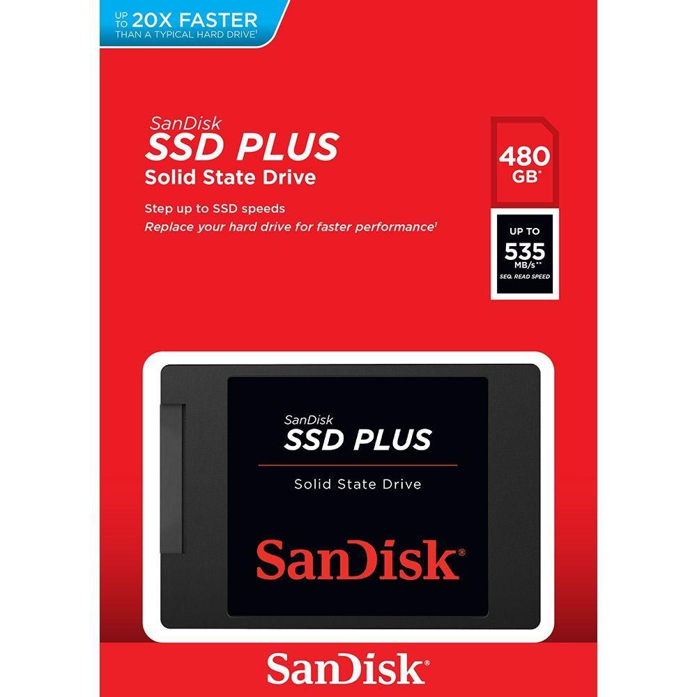 Hd ssd sandisk plus 480gb sata 2.5” 530mb/s - SSD - Magazine Luiza