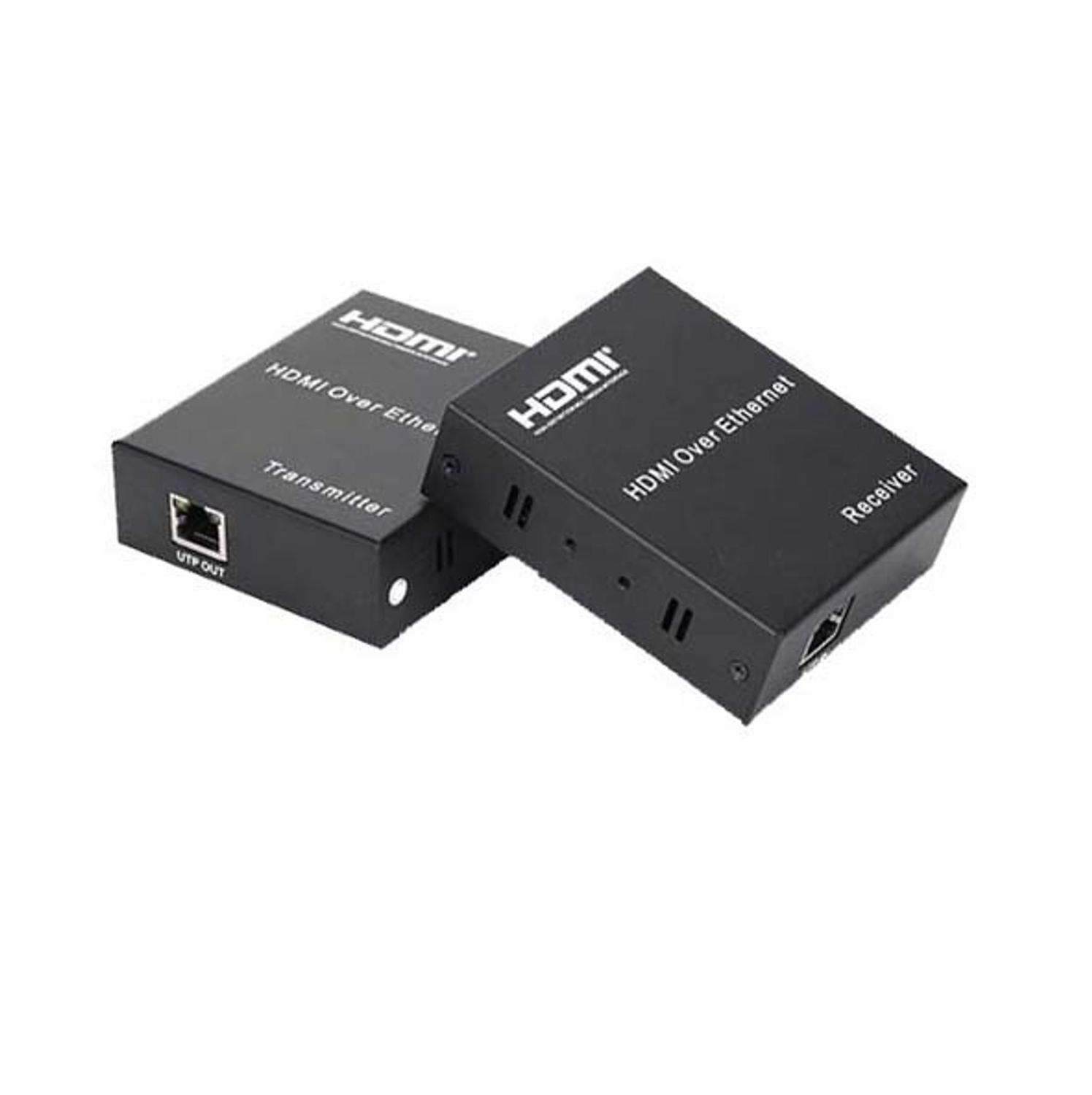HDMI Extender TX/RX 120m, 1080P com fonte, utilizar cabo CAT6 - KSG ...