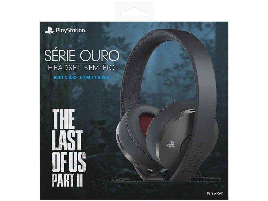 Headset Gamer Sony Série Ouro Wireless Edição Limitada The Last Of Us