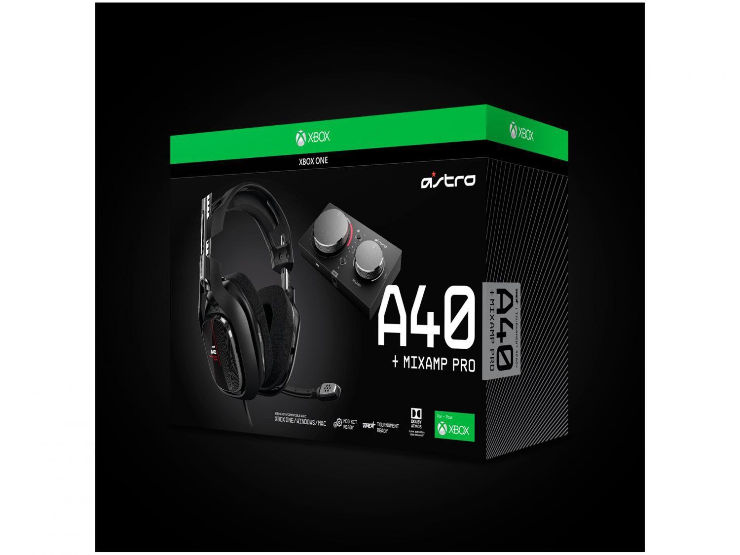 Headset Gamer Logitech Astro A40 + Mixamp Pro Tr - para Xbox One PC e ...