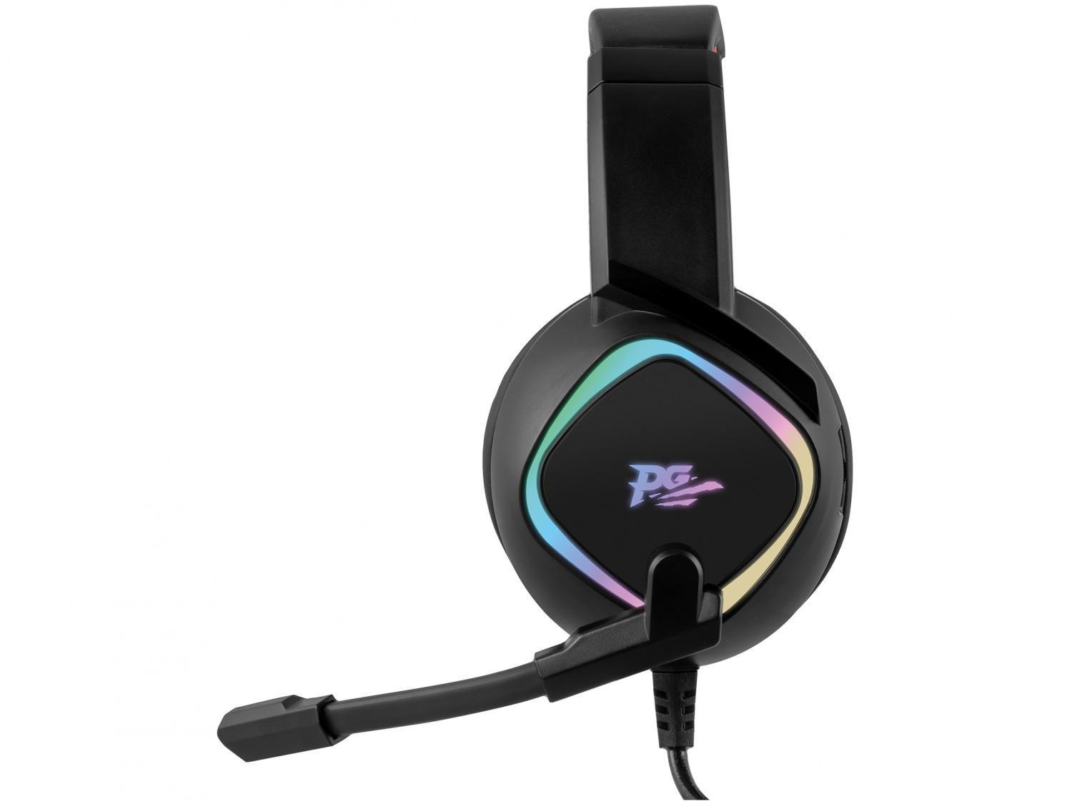 Headset Gamer Philco PHS750 PC 7.1 Preto e Vermelho