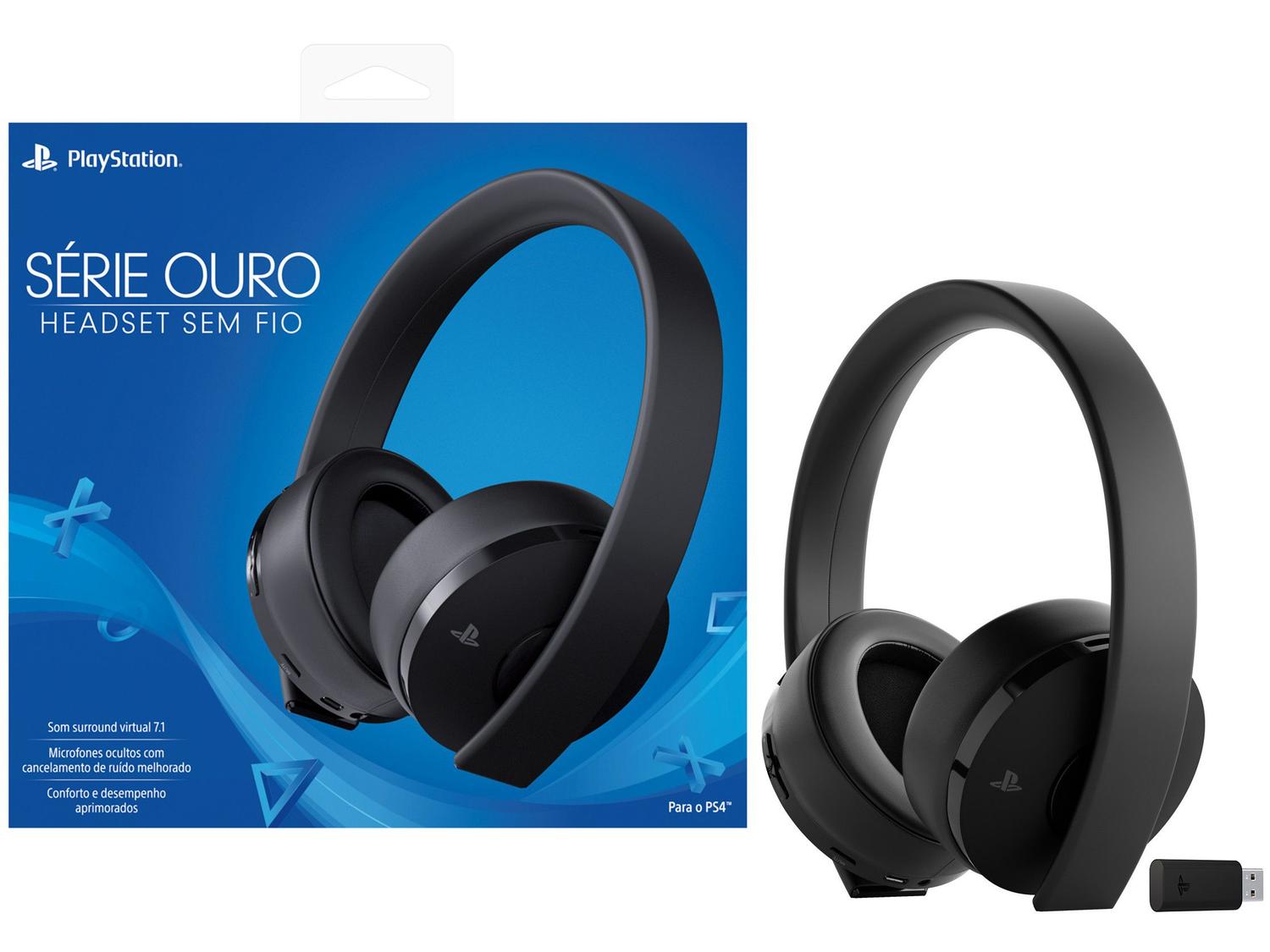 Headset Gamer Sony Serie Ouro PS4 e PS4 VR Headset Gamer Magazine Luiza