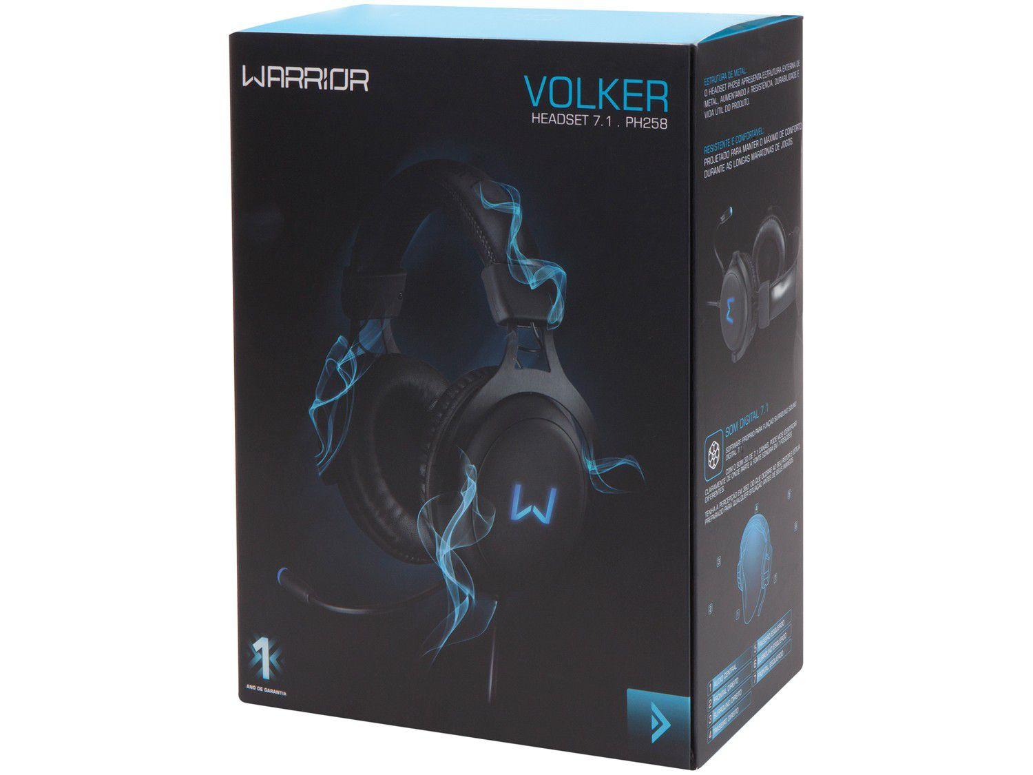 Headset Gamer Warrior Volker - Windows - Headset Gamer - Magazine Luiza
