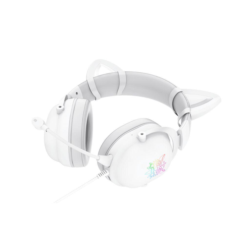 Headset Gamer X11 Orelhas Gatinho Led Rgb Branco - Onikuma - Headset ...