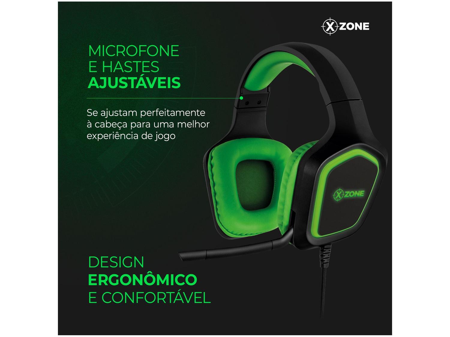 Headset Gamer XZONE GHS-02 para PC Xbox PS4 Smartphone