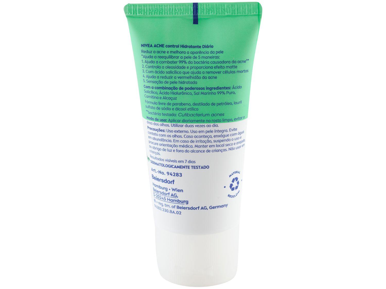 Hidratante Facial Nivea Acne Control 50ml