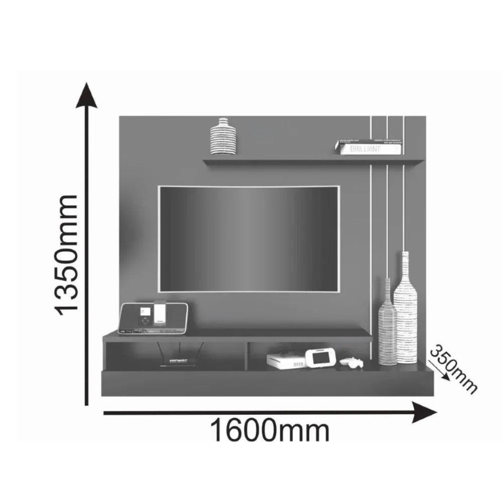 Home Painel para TV de até 50 Polegadas Zeus Branco - Móveis Borsari ...