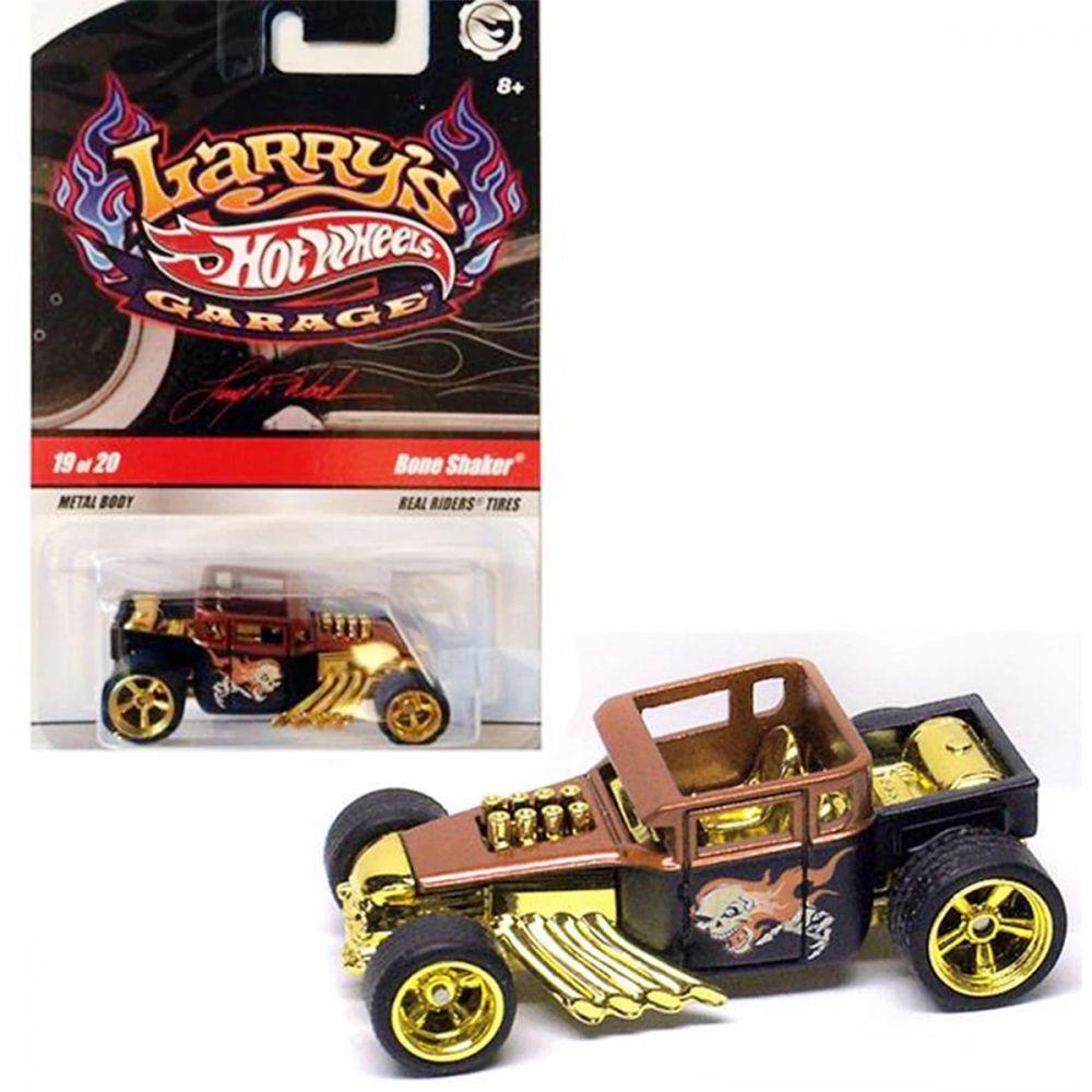 Hot Wheels Bone Shaker Larrys Garage 1:64 N9063 - Carrinho de Brinquedo - Magazine Luiza