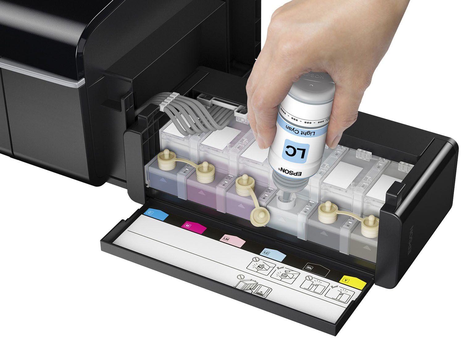 Impressora Epson EcoTank L805 Jato de Tinta Wi-Fi - Colorida USB + 6 ...