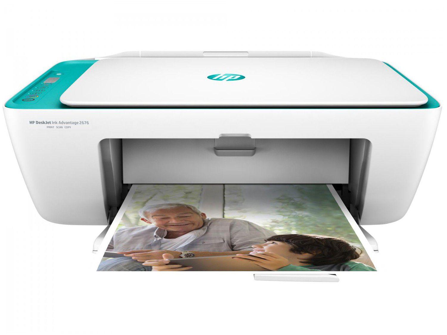 Impressora Multifuncional HP DeskJet Ink 2676 - Jato de Tinta Colorida ...