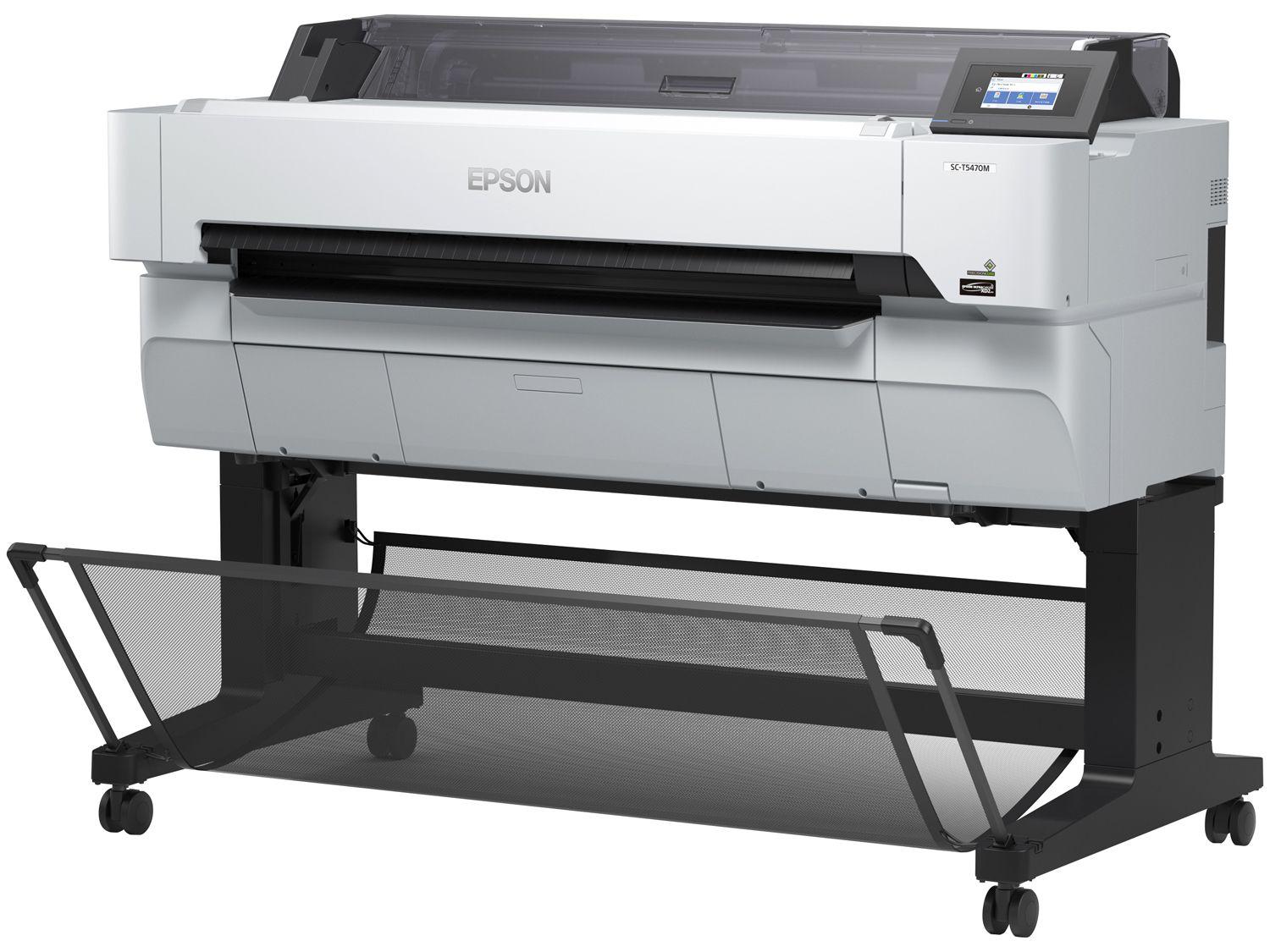 Impressora Plotter Epson SureColor T5470M Jato de Tinta Scanner ...
