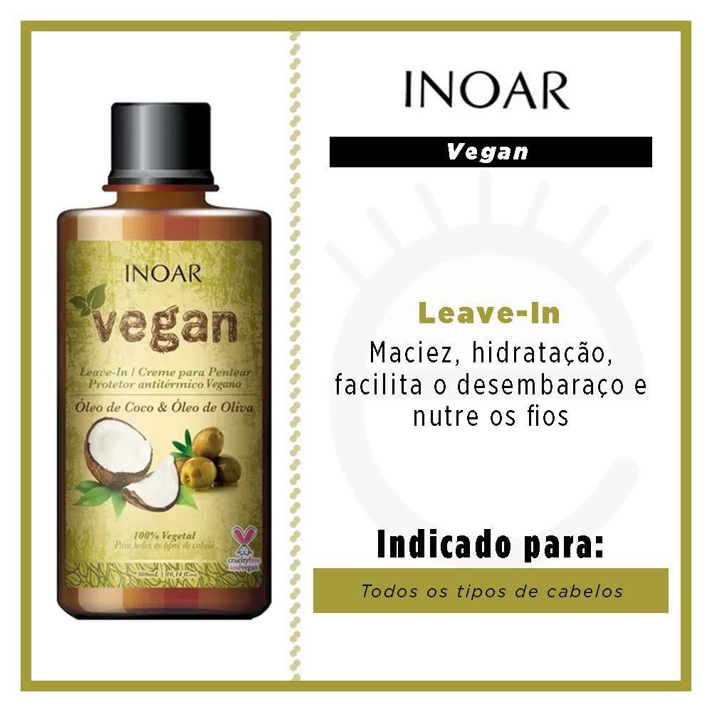 Inoar Vegan - Leave-In - Leave in Capilar - Magazine Luiza