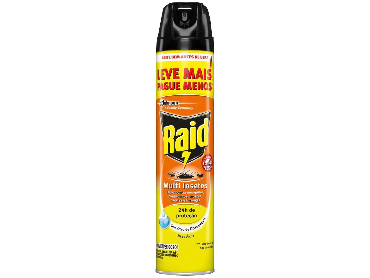 Inseticida Raid Aerossol Citronela - 420ml - Inseticidas - Magazine Luiza