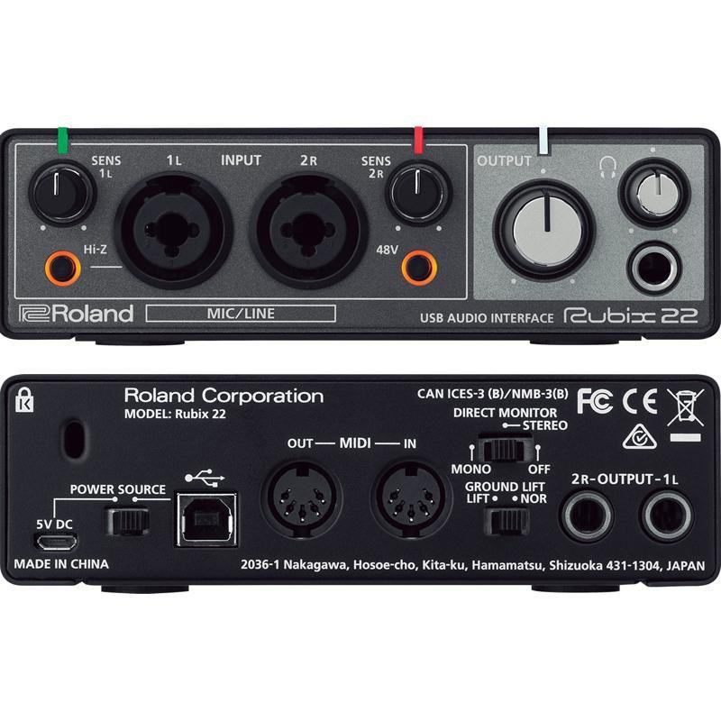 Interface de Audio Roland RUBIX22 - Interface de Áudio - Magazine Luiza