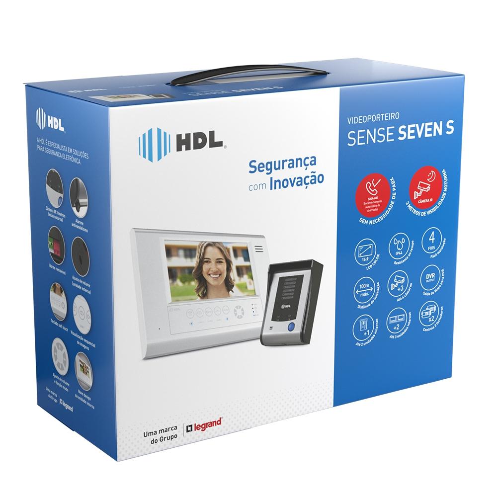 Interfone Com Câmera Hdl Video Porteiro Sense Seven S Com Função Siga ...