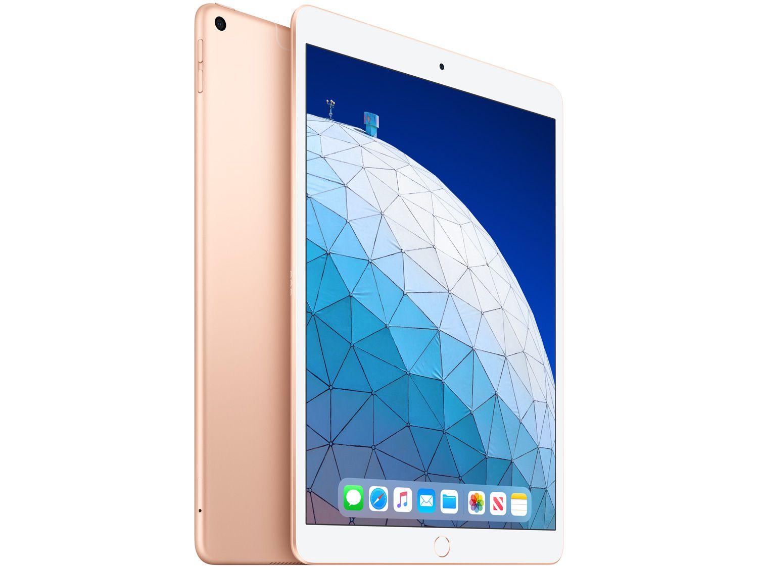 iPad Air 10,5” 3ª Geração Apple Wi-Fi + Cellular - 256GB Dourado - iPad ...