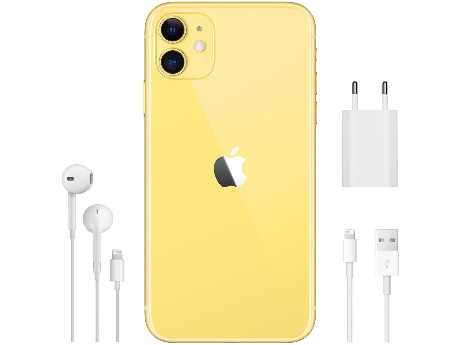 iPhone 11 Apple 128GB Amarelo 6,1” 12MP - iOS - iPhone 11 - Magazine Luiza