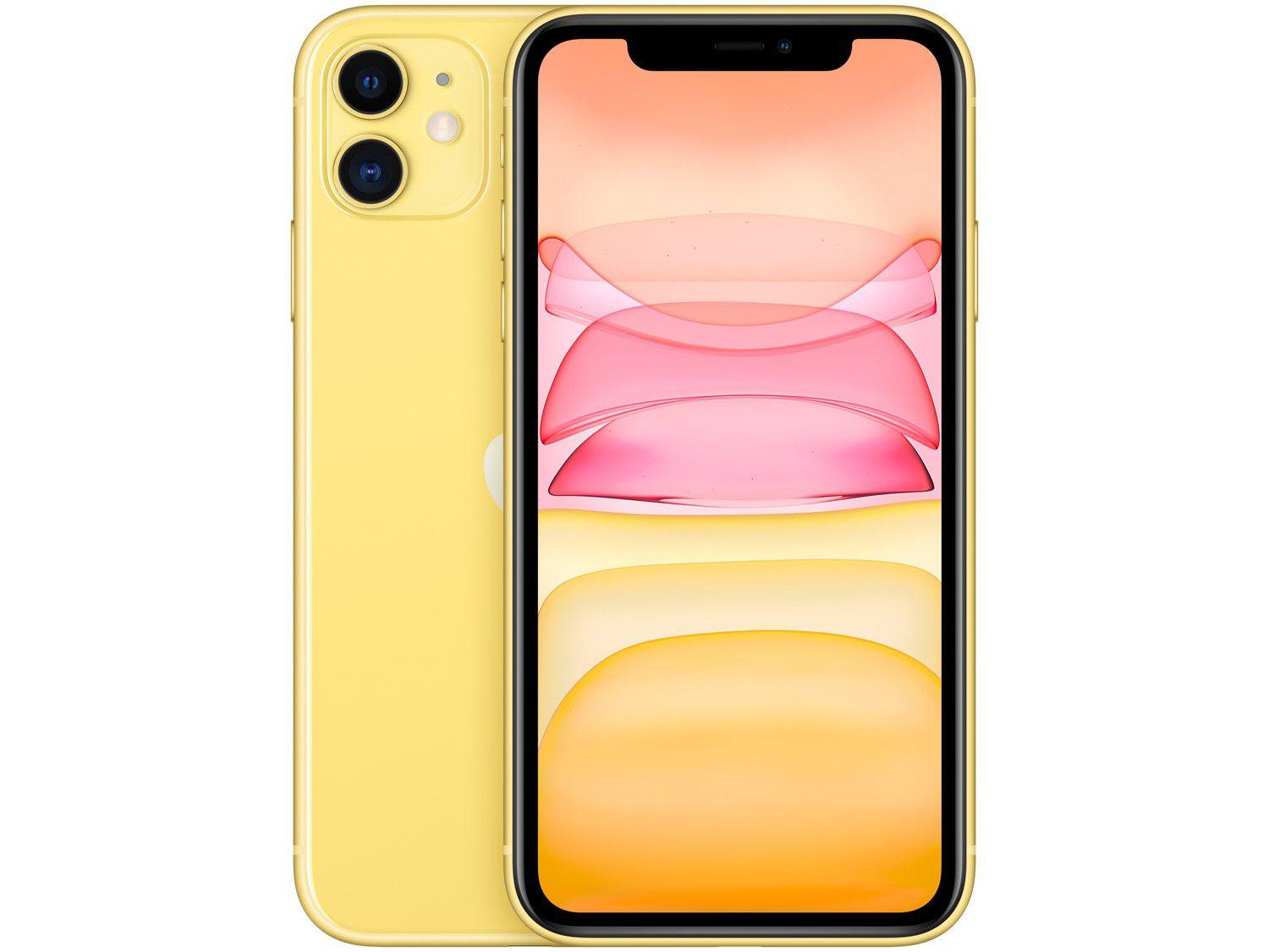 iPhone 11 Apple 128GB Amarelo 6,1” 12MP - iOS - iPhone 11 - Magazine Luiza