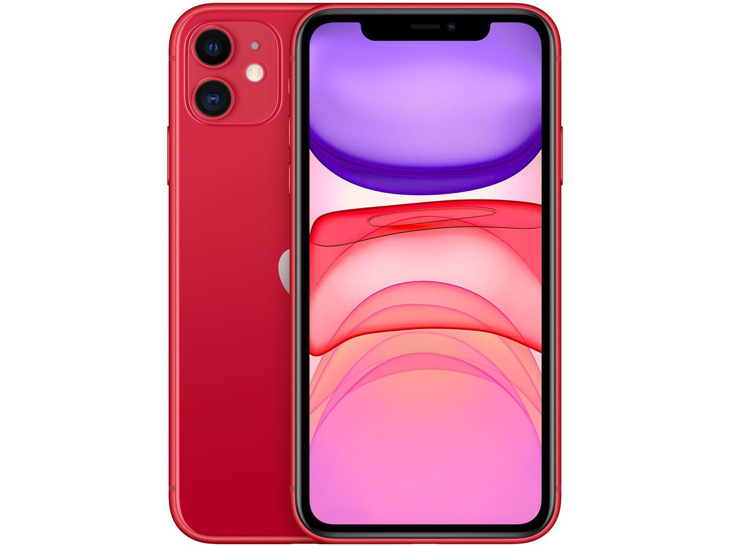 iPhone 11 Apple 128GB (PRODUCT)RED 6,1” 12MP - iOS - iPhone 11 ...