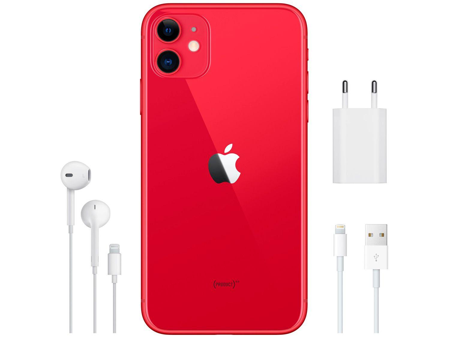 iPhone 11 Apple 256GB (PRODUCT)RED 6,1” 12MP - iOS - iPhone 11 ...