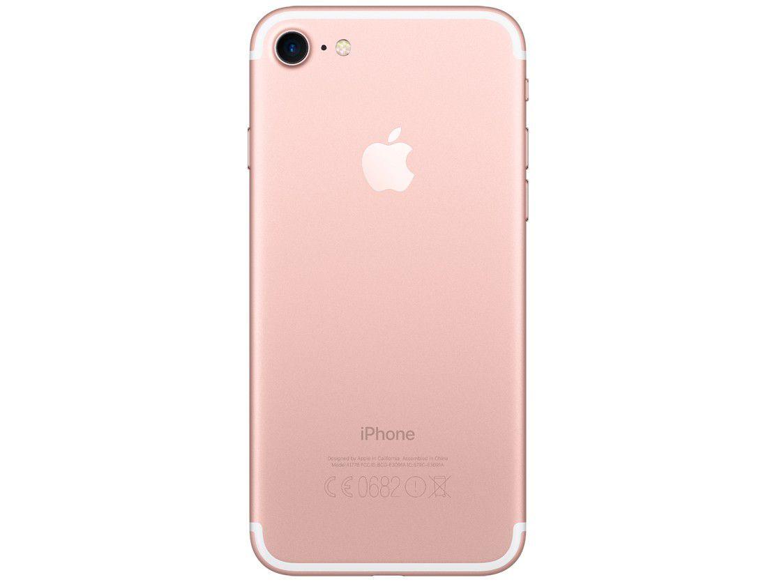 iPhone 7 Apple 32GB Ouro Rosa 4G Tela 4.7” Retina - Câm. 12MP + Selfie ...