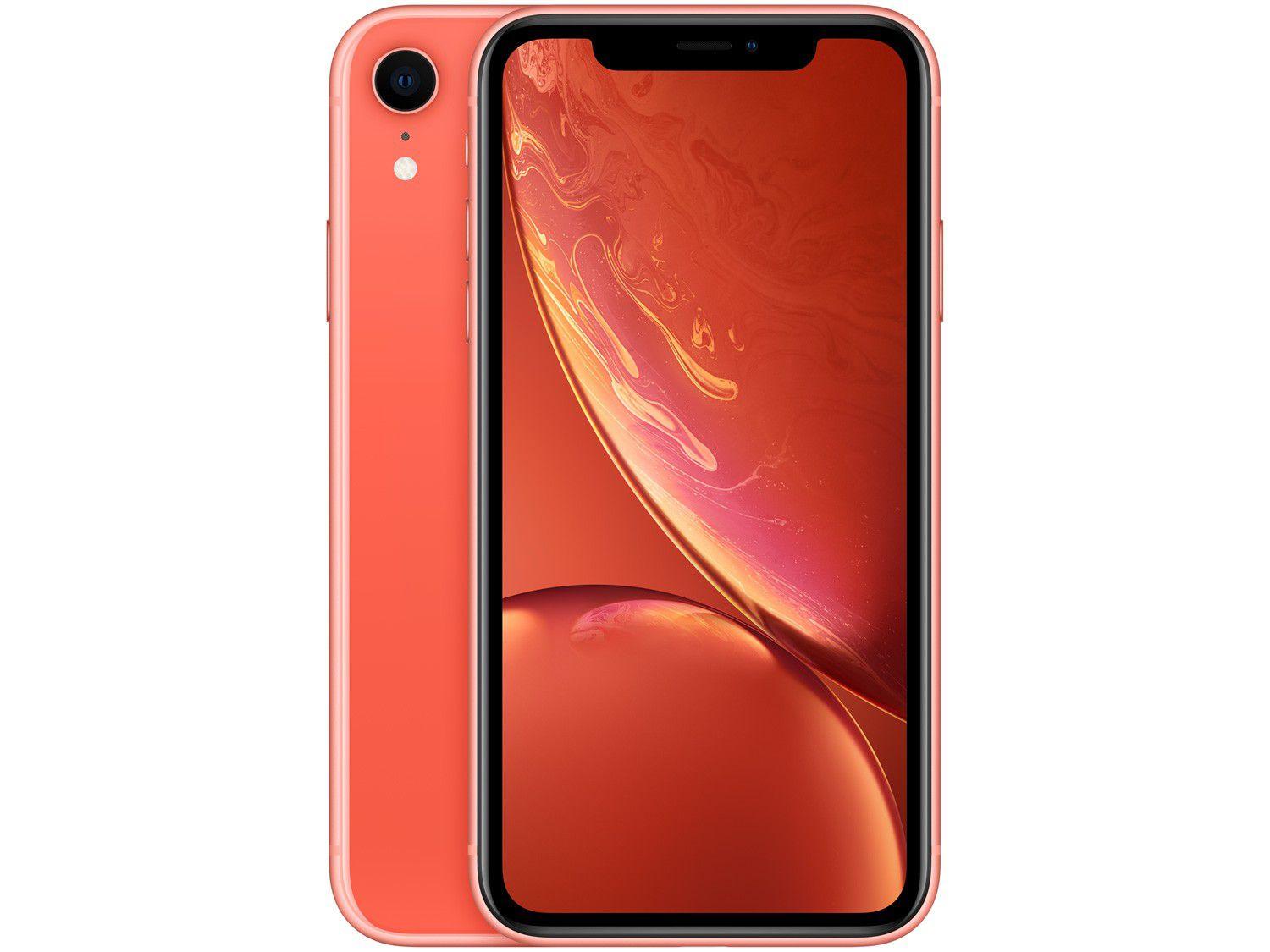 iPhone XR Apple 128GB Coral 6,1” 12MP - iOS - iPhone - Magazine Luiza