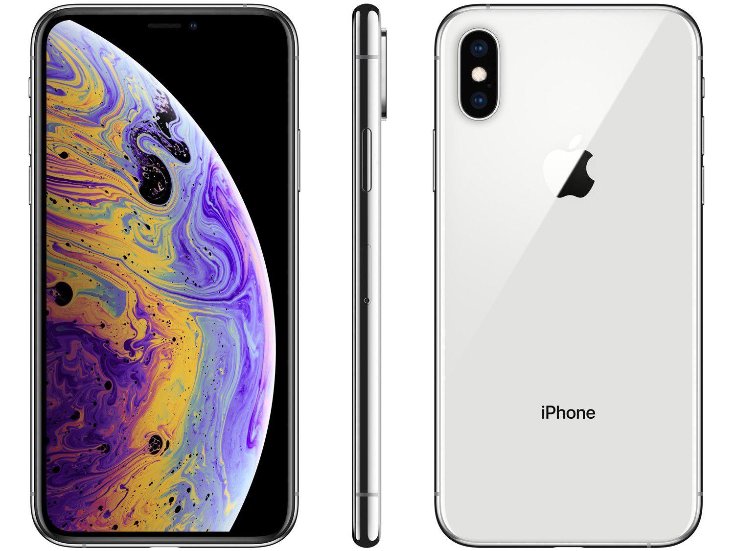 iPhone XS Max Apple 64GB Prateado - 6,5” 12MP iOS - Smartphone ...