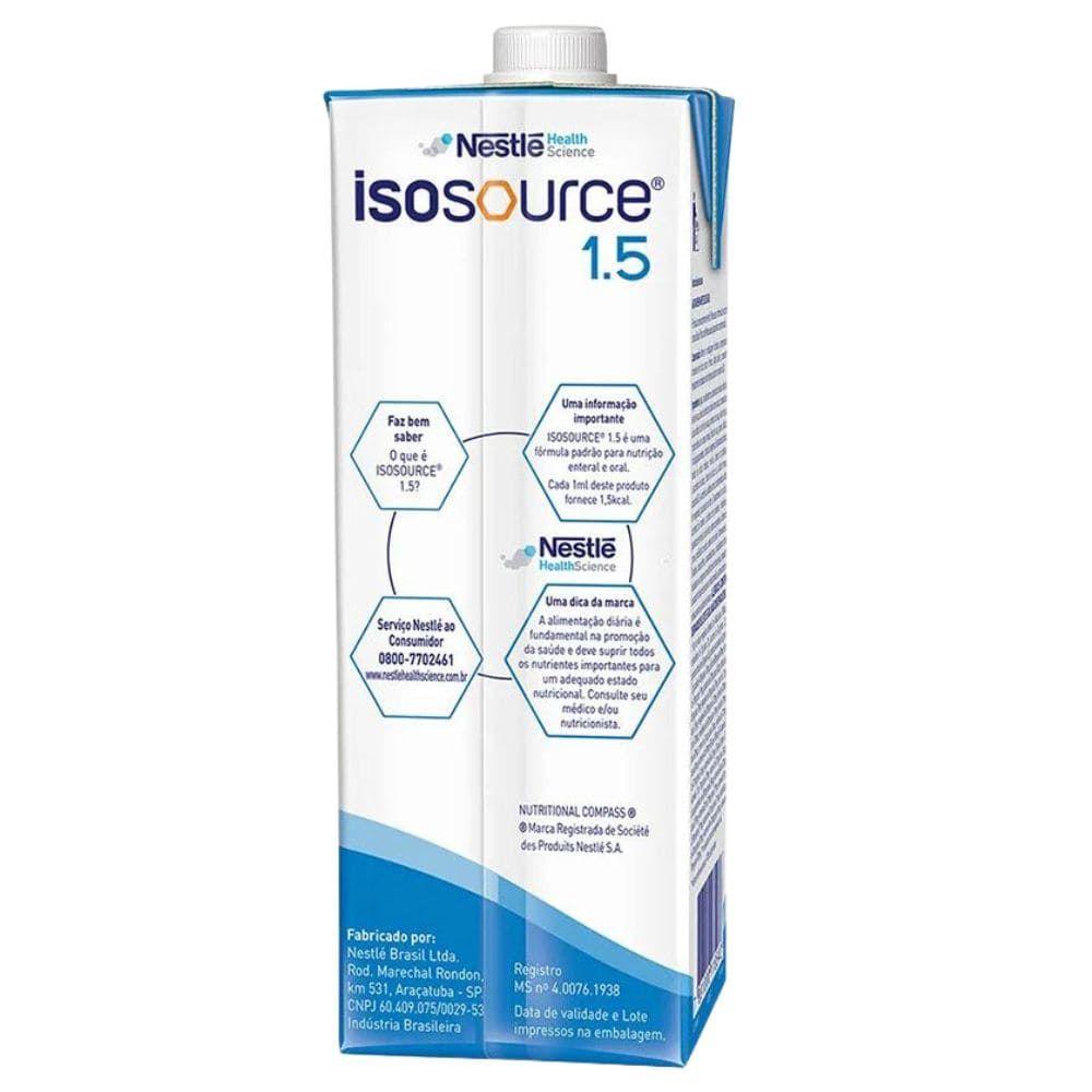 Isosource 1.5 Nestle 1L - Kit 6 unidades - Bebida Funcional - Magazine Luiza