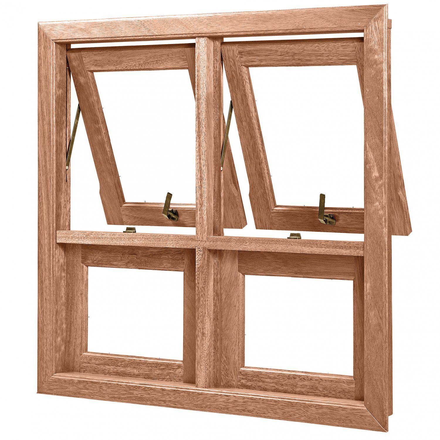 Janela de Madeira Maxim Ar com Vidro Temperado 100cm x 120cm Madebal ...