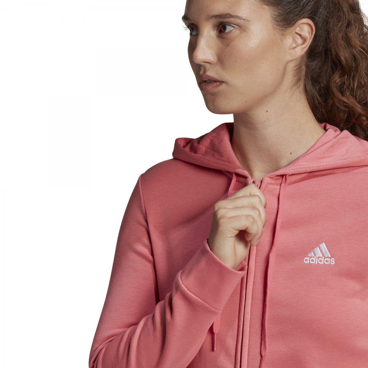 Jaqueta Moletom Adidas Com Capuz Essentials Logo Feminina - Jaqueta e ...
