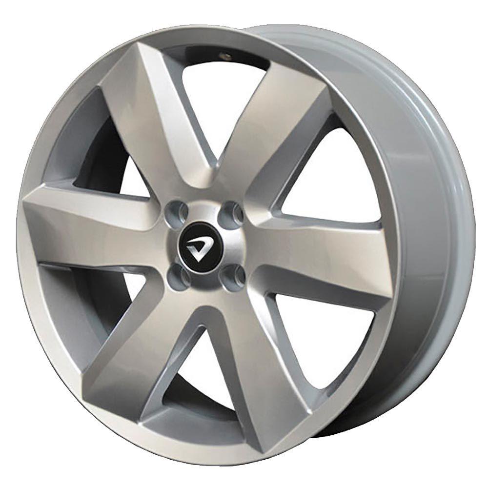 Jogo 4 rodas Volcano V-190 Saveiro Surf aro 18 4X100 prata tala 6 ET 42 ...