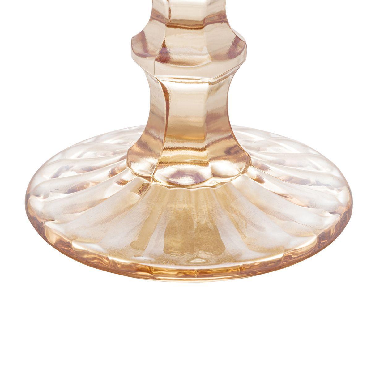 Jogo 6 Taças Para Vinho Bon Gourmet Aubusson Vidro Âmbar 240ml - Taças ...