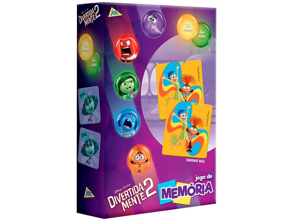 Jogo da Memória Divertidamente Disney Pixar Toyster Brinquedos 48 Peças