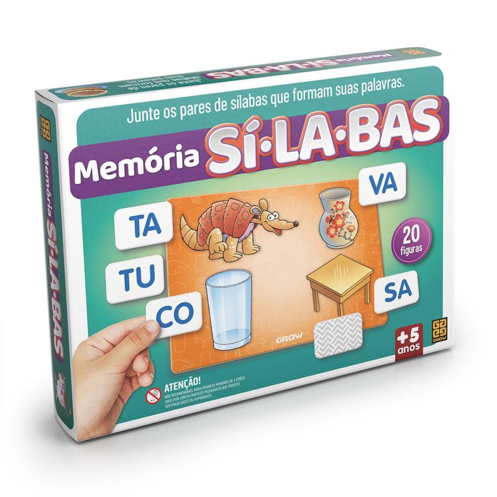 Jogo da memoria silabas 20 premios - GROW - Jogos de Memória e ...