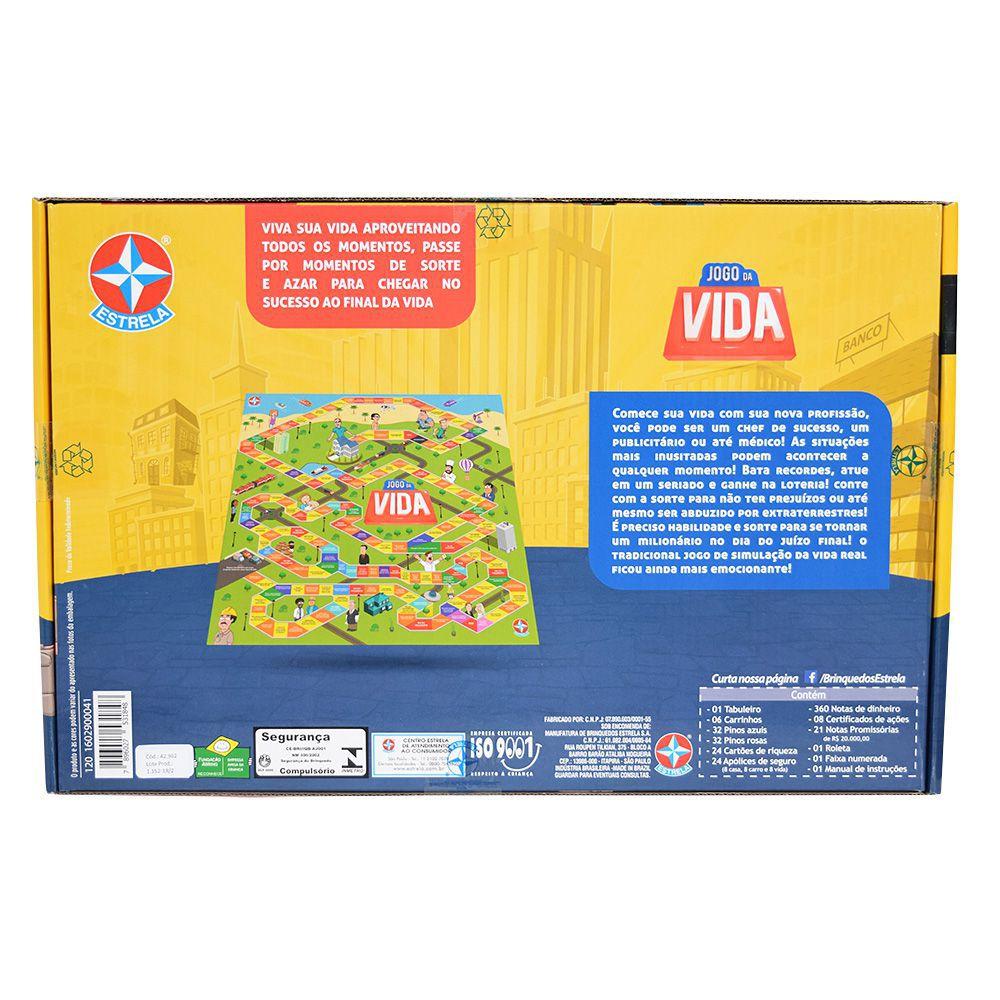 Jogo da Vida - Estrela - Jogos de Tabuleiro - Magazine Luiza