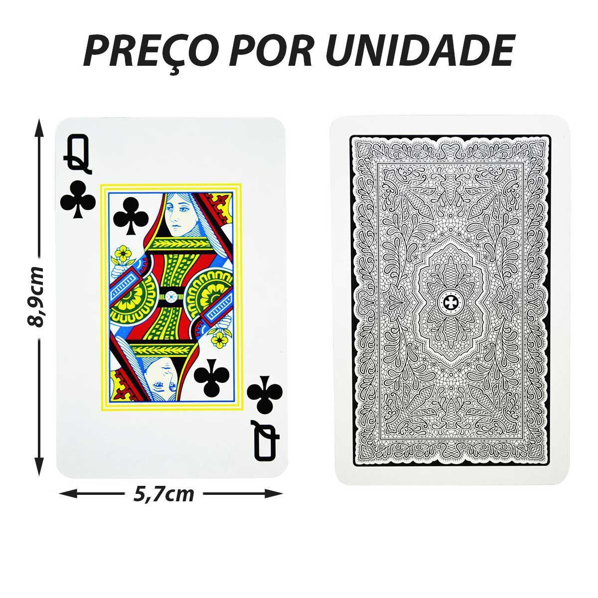 Jogo De Cartas Baralho Plástico Copag Tradicional Original Naipe ...