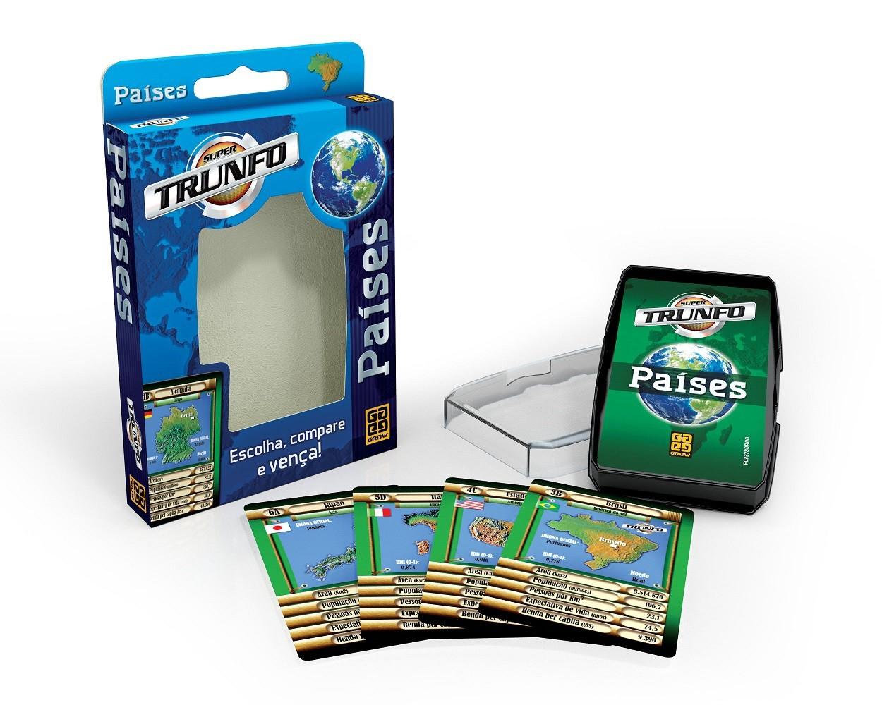 Jogo De Cartas Super Trunfo Países - Grow - Jogos de Cartas - Magazine ...