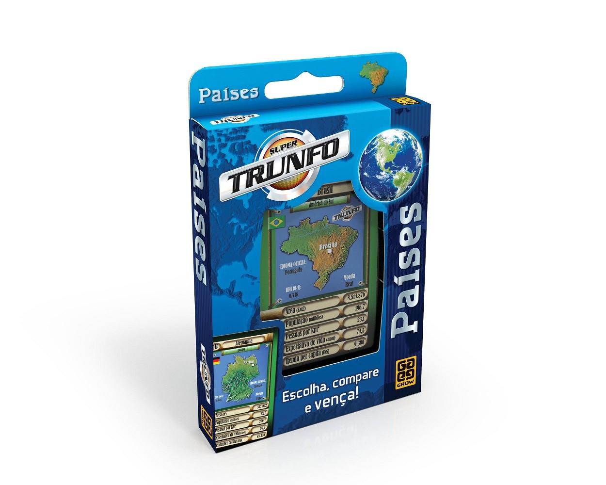 Jogo De Cartas Super Trunfo Países - Grow - Jogos de Cartas - Magazine ...