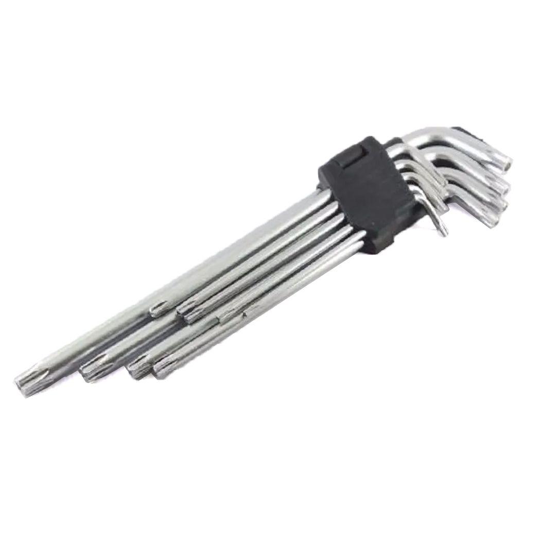 Jogo De Chaves Allen Hexalobular Torx Tork L Longas 9 Peças - Chave de ...