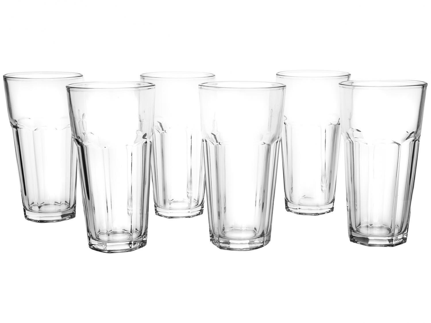 Jogo de Copos de Vidro 450ml 6 Peças Haus Pavillion
