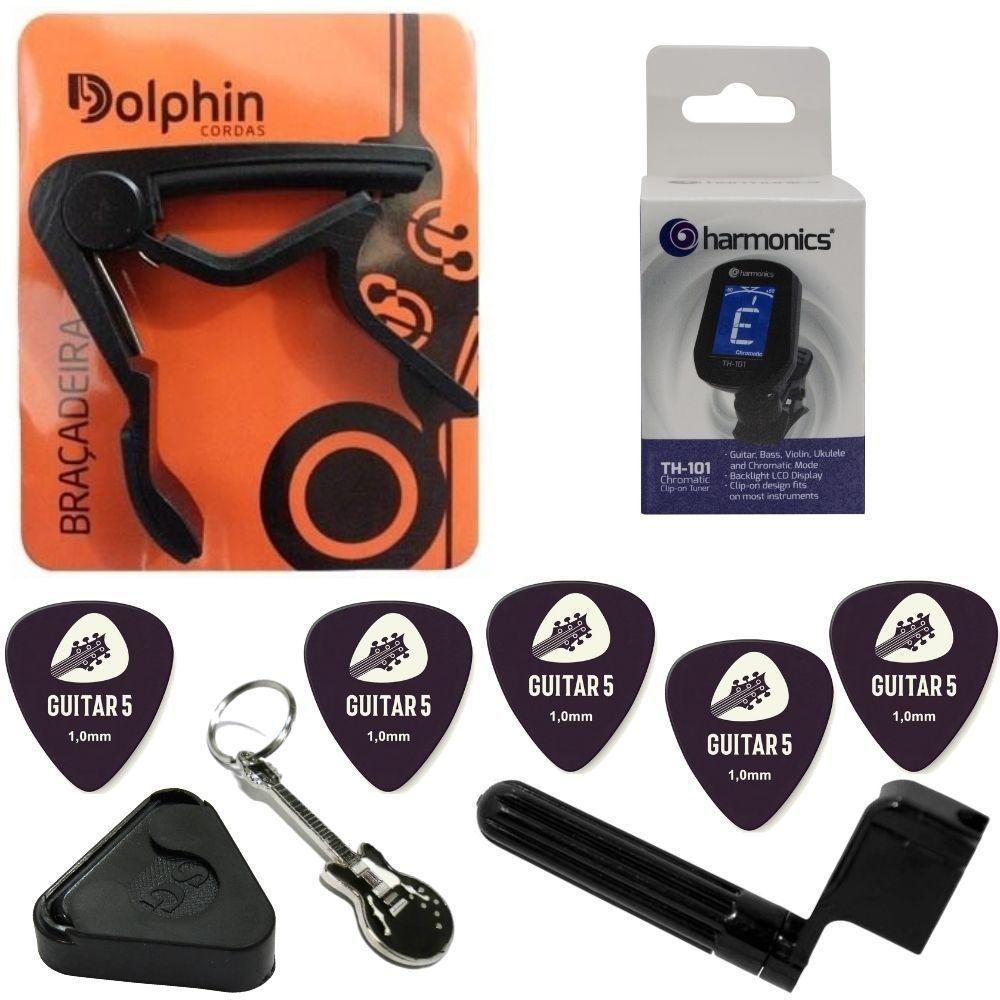 Jogo De Cordas Violão Nylon Giannini Canário Com Bolinha GENWB + Kit de ...