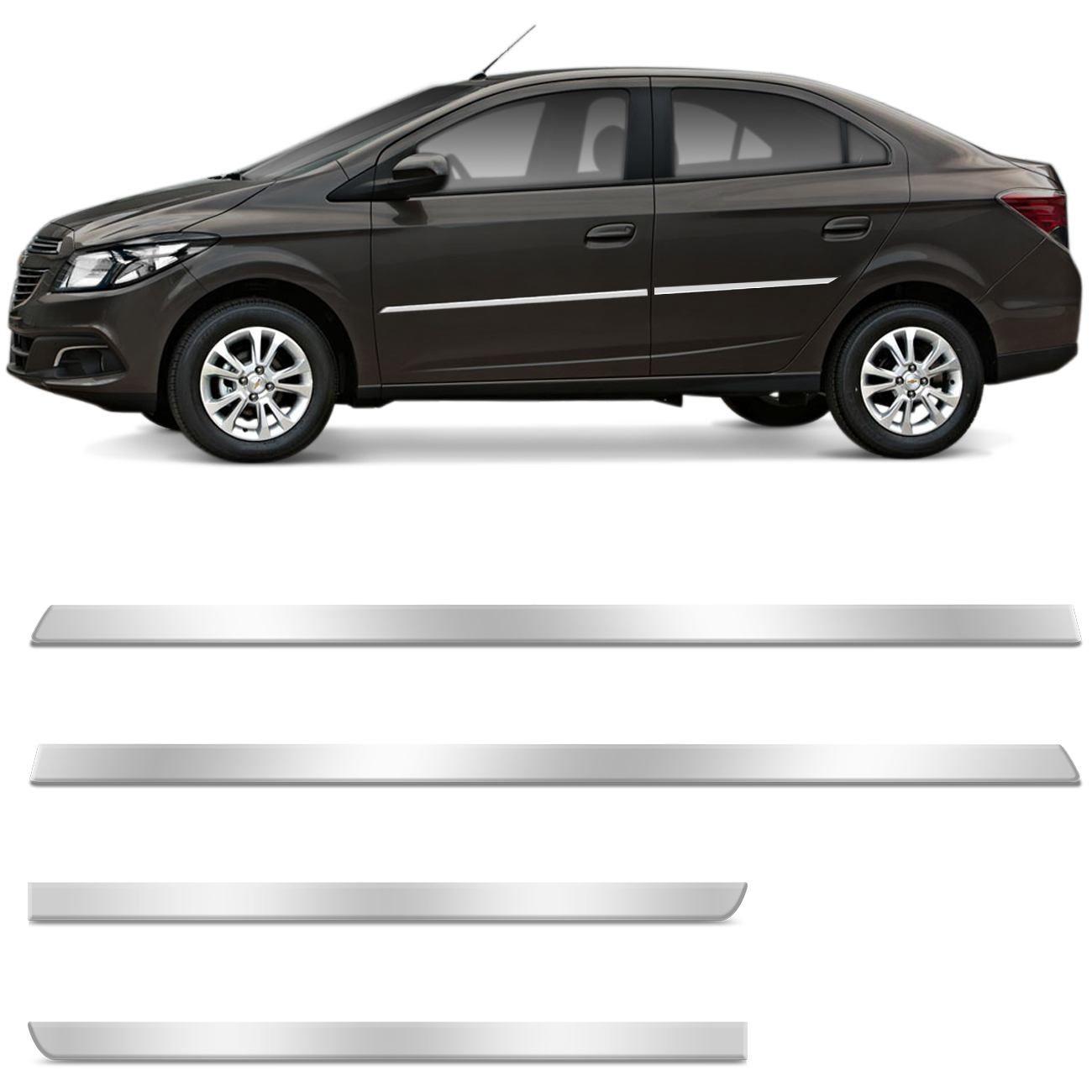 Jogo de Friso Lateral Universal Cromado para Veículos 4 Portas - Nk ...