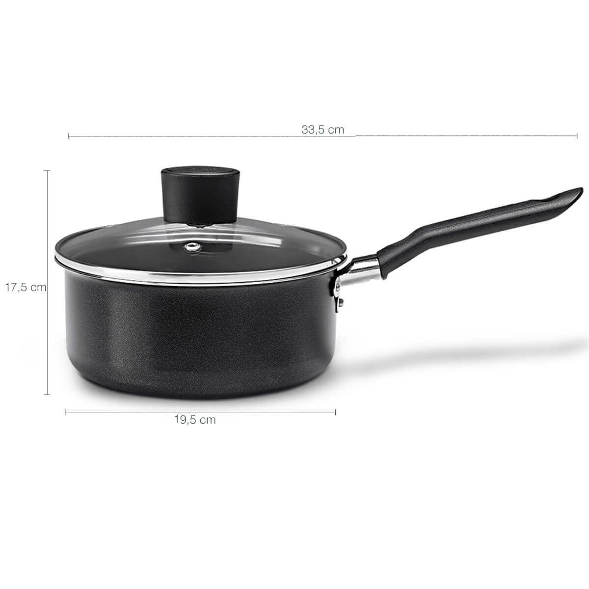 Jogo de Panelas 5 Peças Antiaderentes Alumínio Brinox Panelas Caçarola ...