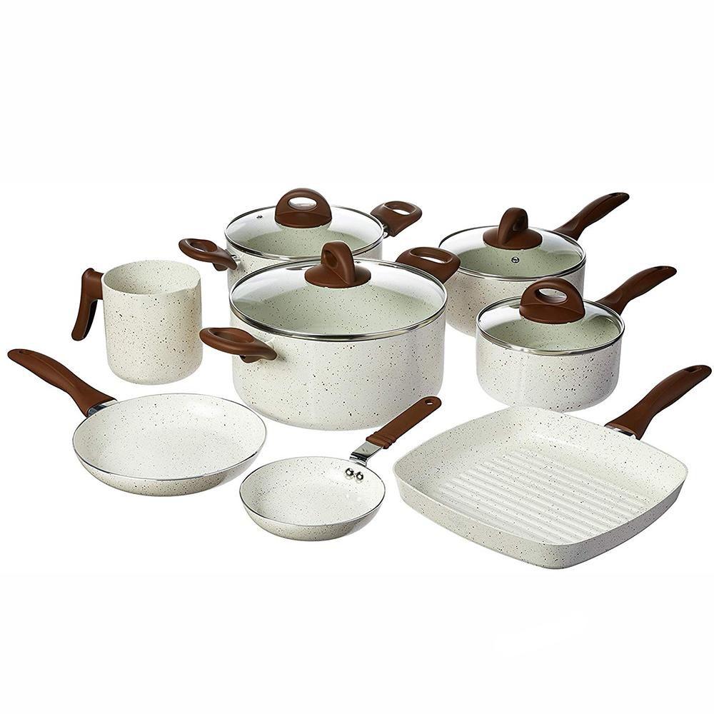 Jogo de Panelas 8 Pcs Vanilla Ceramic Life Smart Plus 4791/105 - Brinox ...